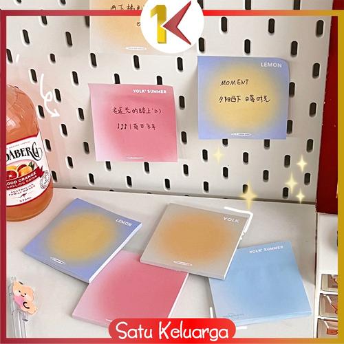 Jual SK-A102 Sticky Notes Gradasi Polos Isi 50 Lembar Alat Tulis Kantor ...