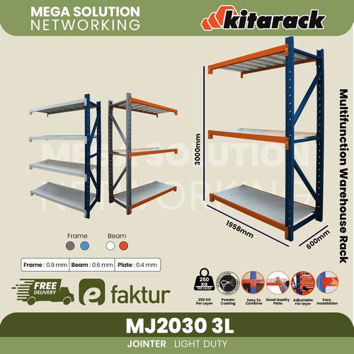 Jual RAK GUDANG BESI TINGGI 3M PANJANG 2M 250KG/LAYER KITARACK JOINTER ...