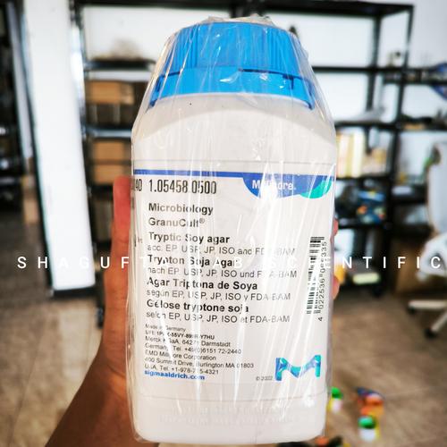 Jual TRYPTIC SOY AGAR / TSA FOR MICROBIOLOGY MERCK 105458 REPACK 1GR ...