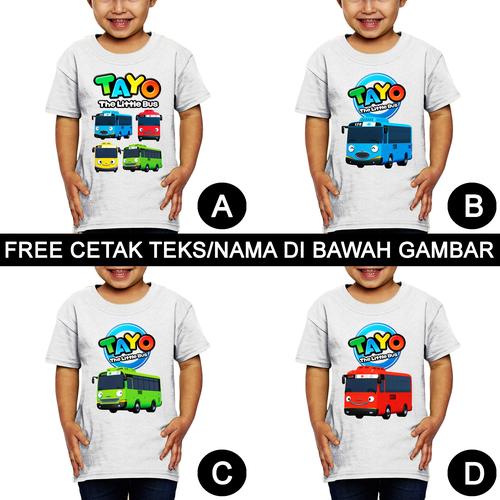 Jual Tayo Bus Baju Kaos Anak dan Balita. Bisa Couple Dengan Size Dewasa Untuk Keluarga. Custom ...
