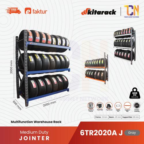 Jual KITARACK Tire Rack 6TR2020J Jointer Rak Ban Motor Mobil 600KG Rak ...