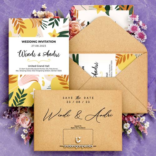 Promo Undangan Pernikahan Vintage, Rustic, Elegan, Unik, Murah, Bahan ...