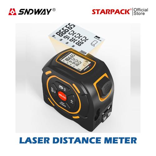 Jual SNDWAY 2 in 1 Laser Tape Measure High Precision SW-TM40A/SW-TM60A ...