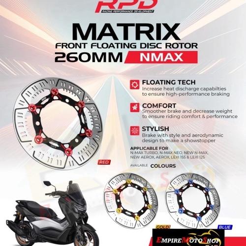 Jual RPD Cakram Disk Depan Nmax Turbo Disc Piringan Matrix 260 mm ...