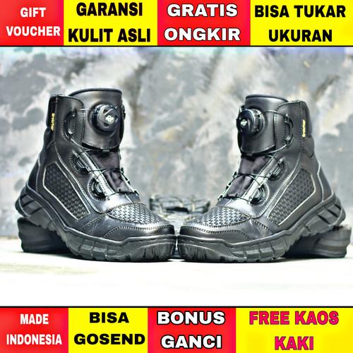 Promo SEPATU PDL PENDEK TALI PUTAR MERK BROTRHER - MODEL TAWON, 42 ...