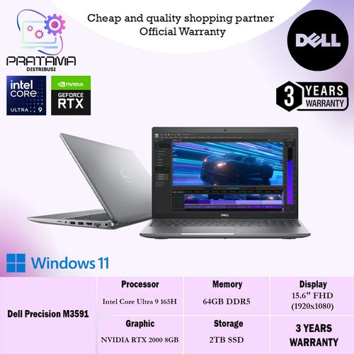 Jual Dell Precision M3591 Core Ultra 9 185H vPro 64GB 2TB VGA 8GB ...
