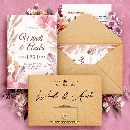Promo Undangan Pernikahan Laminating / Laminasi Glossy, Jasmine ...