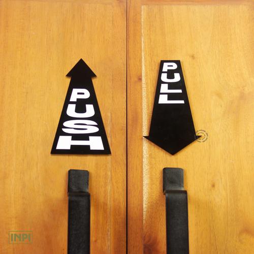 Jual Sign Push Pull Pintu Kaca Papan Tanda Akrilik Push Pull - INPI ...