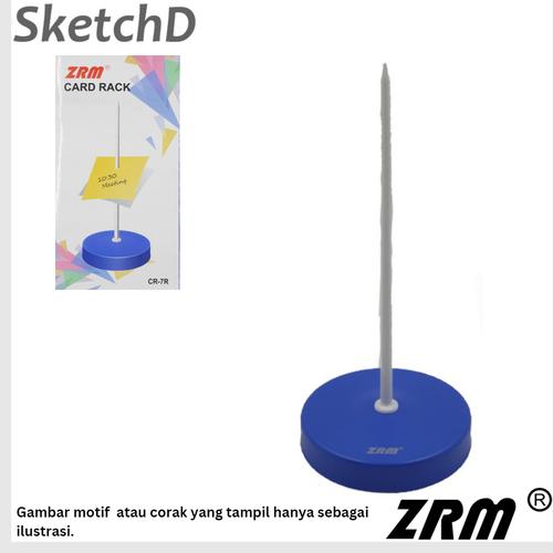 Jual Paku Tusukan Kertas dasar Plastik ZRM CR7R Card Rack Nail Plastic ...