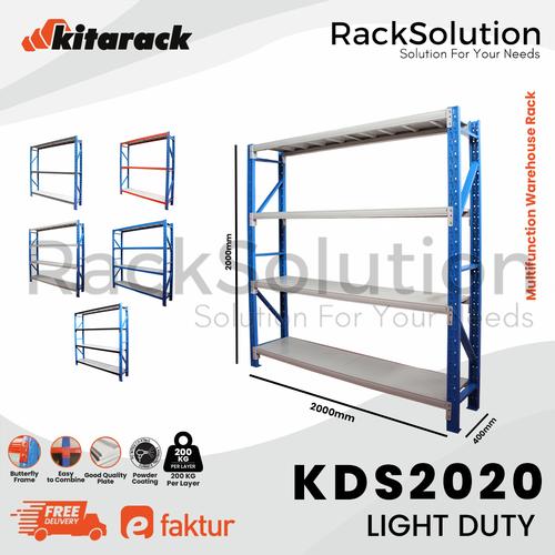 Jual KITARACK KDS2020 STARTER Rack Gudang Multifungsi 200KG Panjang 2M ...