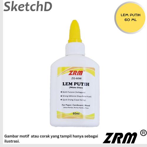 Jual Lem putih cair serbaguna ZRM ZG60W Multipurpose Liquid White Glue ...