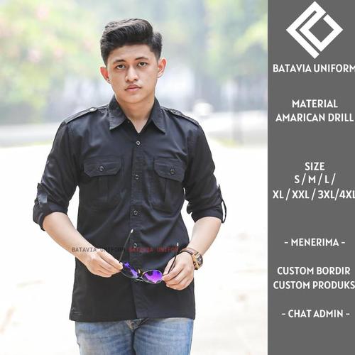 Jual Baca deskripsi Baju PDL Pria Lengan Panjang - Kemeja Seragam Kerja ...