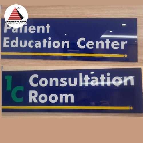 Jual per buah sign board nama tulisan ruangan kantor sekolah akrilik ...