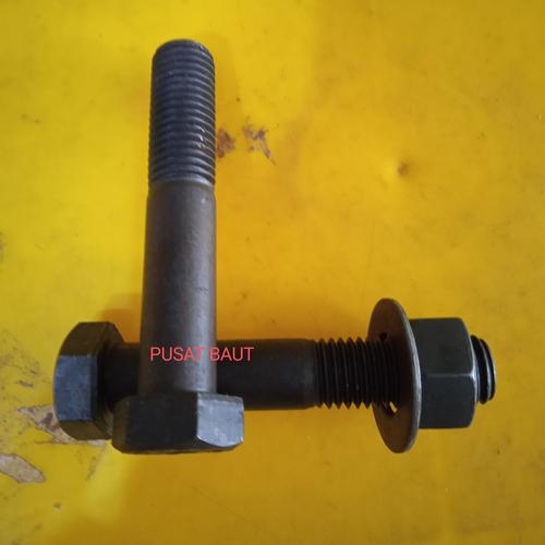 Jual Baut Mur Baja 3/4 x 4 grade 8.8 drat kasar 10 G Kunci 28 UNC + Ring plat - Kota Medan ...