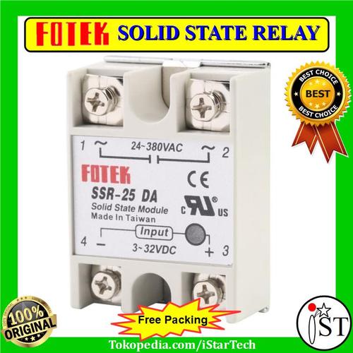 Jual SSR 25DA / SSR25DA Solid State Relay FOTEK SSR-25DA / SSR 25 DA 25-DA - Kota Surabaya ...