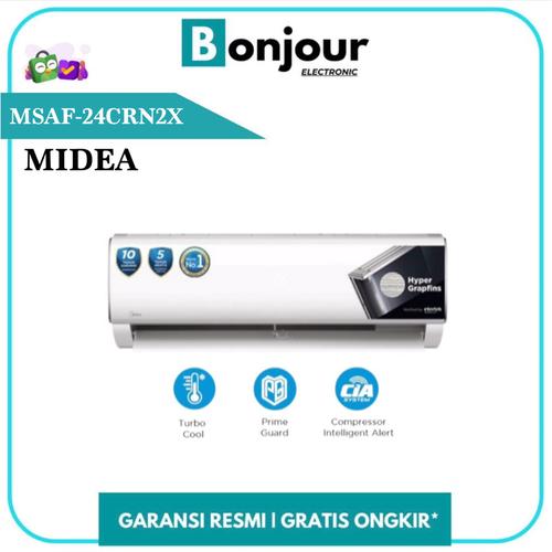 Promo AC Midea 2.5 PK MSAF-24CRN2X AC Split Standar 2.5PK Midea MSAF24CRN2 24CRN Cicil 0% 3x ...
