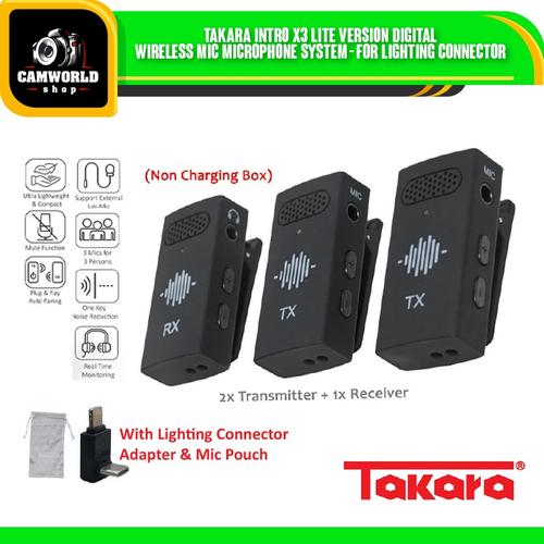 Jual Takara INTRO X3 Lite Version Digital Wireless Mic Microphone ...