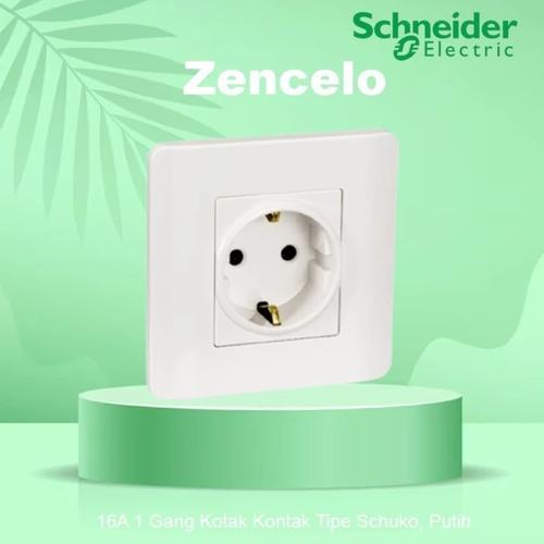 Promo Stop Kontak Zencelo 1 Gang Kotak Kontak Putih E84426_16S_WE_G3 ...