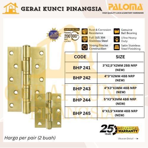 Jual PALOMA Engsel Pintu Jendela Hinge Kupu Butt Plat Kayu Aluminium ...