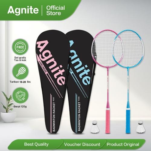 Promo Agnite Raket Badminton/Raket Bulutangkis Warna Pastel Iron Split ...