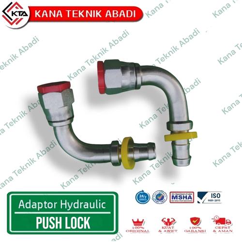 Jual Hydraulic Fitting NJ ELBOW Push lock 1/2 (JIC Female) Nepel Selang ...
