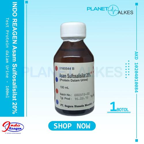 Jual Asam Sulfosalisilat 20% 100mL INDO REAGENT - Plus Bubble - Jakarta ...