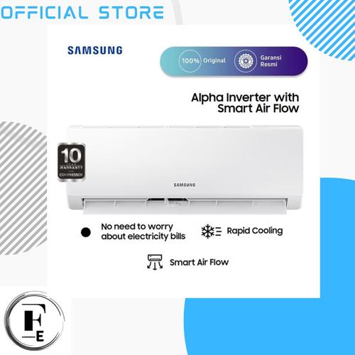 Promo AC Samsung AR09AYHLAWKNSE Alpha Inverter Rapid Cooling 1 PK R32 ...