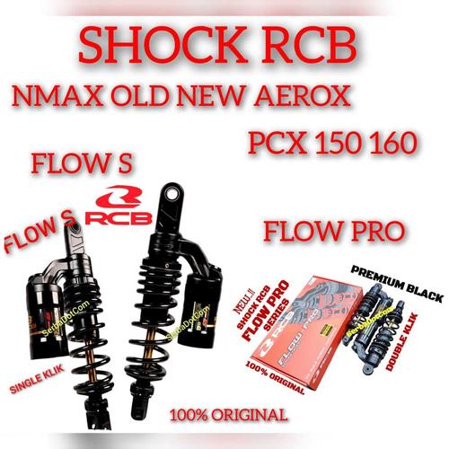 Jual SHOCK RCB FLOW PRO BLACK AS GOLD NMAX AEROX OLD NEW PCX 150 160 ...