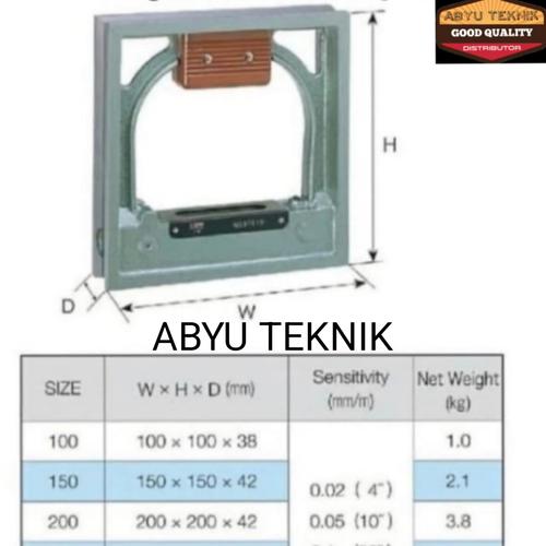 Jual WATERPASS RSK SQUARE 6" / 150MM (0.02) ORIGINAL MADE IN JAPAN ...
