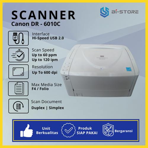 Jual Scanner F4 High Speed Canon DR-6010C Speed Hingga 60 Lembar ...
