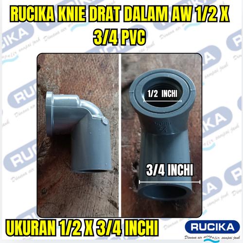 Jual Keni Paralon Fitting Pipa Bengkok AW Knie Drat Dalam KDD Ukuran 1/ ...