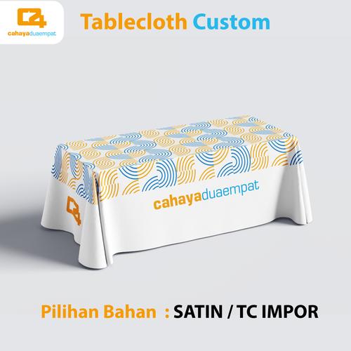 Jual CahayaDuaEmpat Cetak Taplak Meja Custom Design Ukuran Print Table ...
