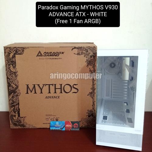 Jual Casing Paradox Gaming MYTHOS V930 ADVANCE ATX - WHITE (Free 1 Fan ...
