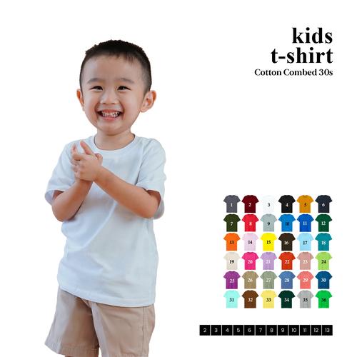 Jual KAOS POLOS ANAK LENGAN PENDEK COTTON COMBED 30S KIDS UMUR 2-13 TAHUN - 10 Thn - Jakarta ...