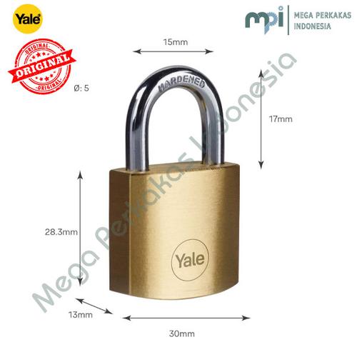 Promo GEMBOK YALE Y110B 30 mm Classic Series Outdoor Solid Brass ...