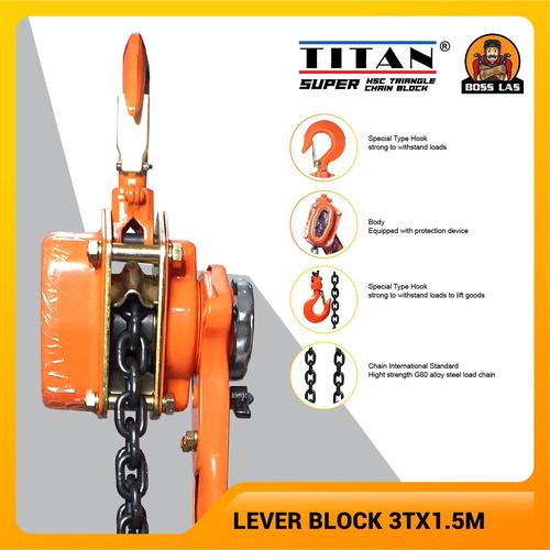 Jual TITAN Lever Block Level Hoist Takel 3 Ton x 1,5 Meter Leverblock ...