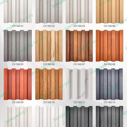 Jual wpc wood panel dinding per batang lebar 17 tebal 2,2cm panjang 3M ...
