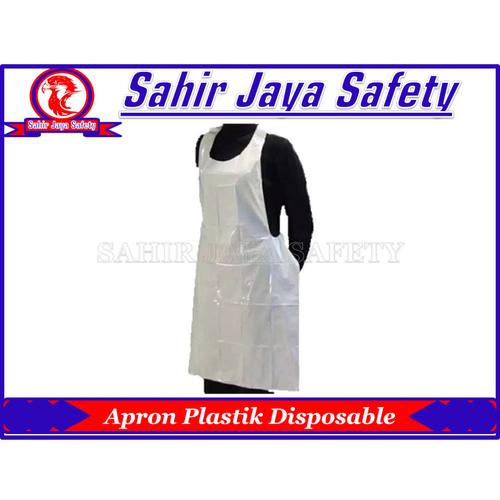 Promo Apron Masak Celemek Plastik LDPE Apron Plastik Disposable Tebal ...