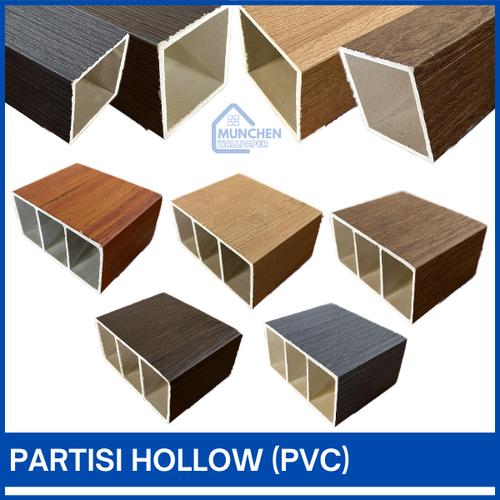 Jual Partisi Hollow PVC 3 METER Kisi Kisi Sekat Ruangan Indoor Motif ...