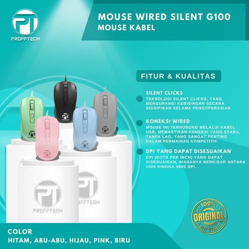 Jual Mouse Kabel / Wired Optical. (Silent Klick) Original ProffTech ...