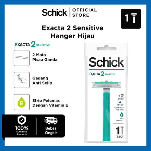Promo Schick Alat Cukur Exacta 2 Sensitive Hanger Hijau - - Banana Boat ...
