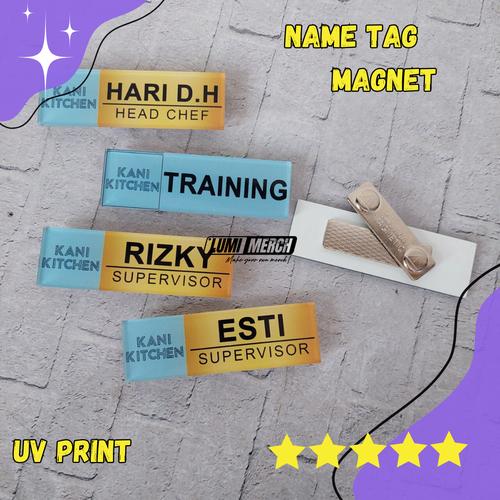 Jual Nama Dada Name Tag Acrylic Magnet Custom Akrilik - Kota Salatiga ...