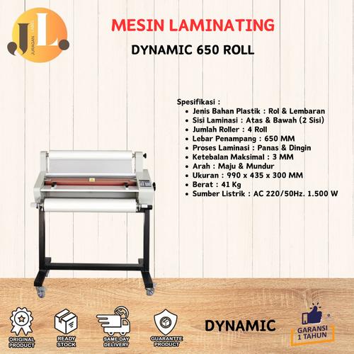 Jual MESIN LAMINATING LAMINATOR DYNAMIC 650 Roll - (65CM) Original ...