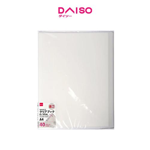 Jual Daiso Clear-book-A4-thin-type-40-pockets-white - Jakarta Pusat ...
