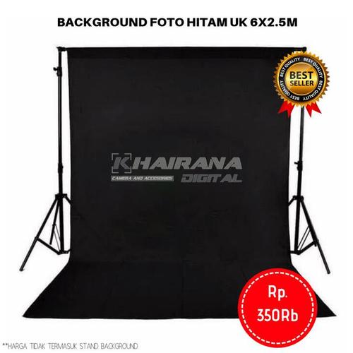 Jual Kain Background Backdrop Latar Layar Foto studio Putih 6x2.5m (SKU OLW) - Hitam - Jakarta ...
