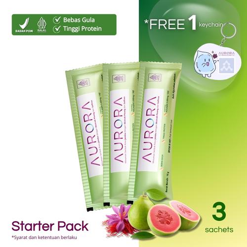Jual Aurora Saffron Collagen Creatine Guava | Starter Pack 3 Sachets ...