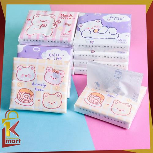 Promo SM-C924 Tissue Karakter Lucu Isi 120 Lembar Sekali Pakai / Tisu ...
