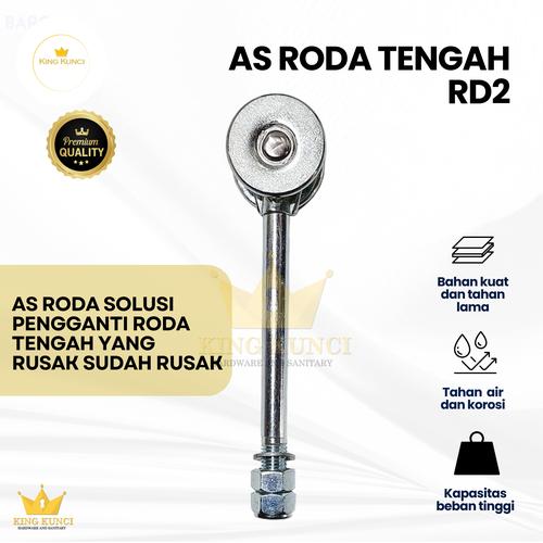 Jual As roda tengah pintu garasi rd2 as roda pintu garasi as pintu ...