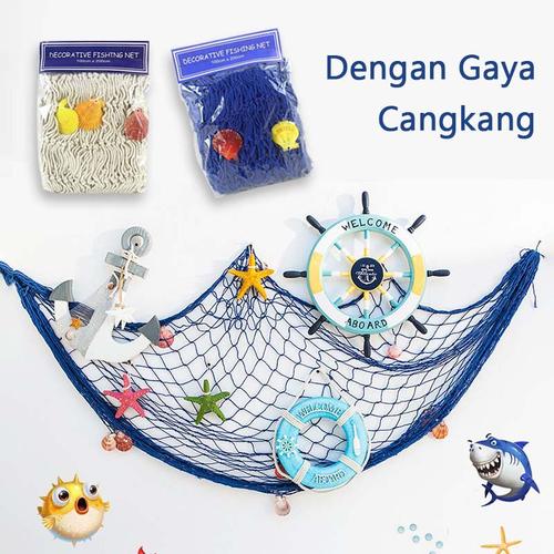 Jual 1m2m Jaring Ikan Dekorasi/Jaring Hiasan Dinding/Hiasan Dinding ...