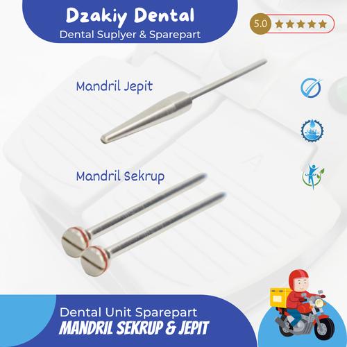Jual Dental Mandril Sekrup dan Mandril Jepit Amplas Polies Gigi Dental ...
